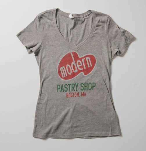 Modern Pastry Logo Women's V-Neck T-Shirt